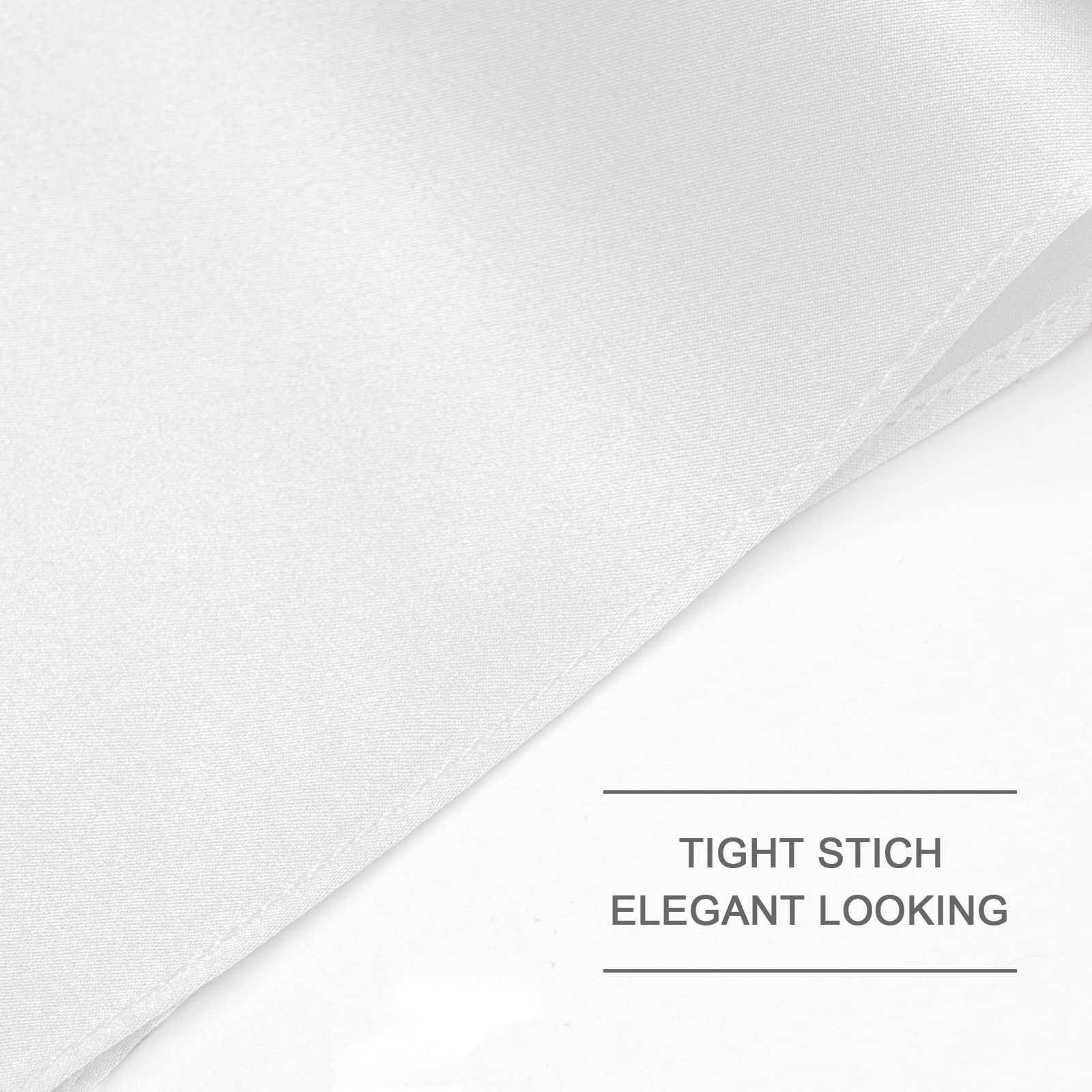 Selected Hanky 100% Pure Silk Pocket Square Solid White