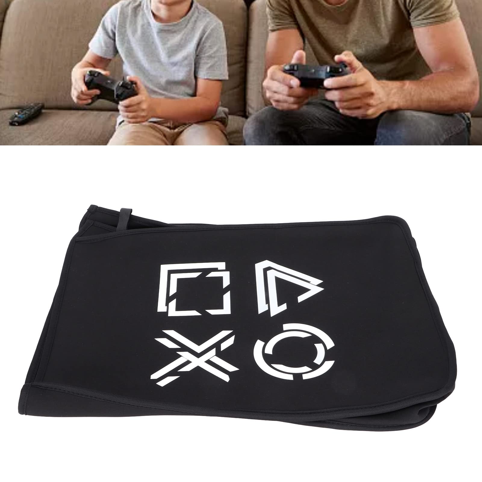 PS5 Dust Cover, for Playstation 5 Game Console Dust Cover Fabric Fiber Removable Washable PS5 Protective Sleeve Dust Guard for Playstation 5 Game Console