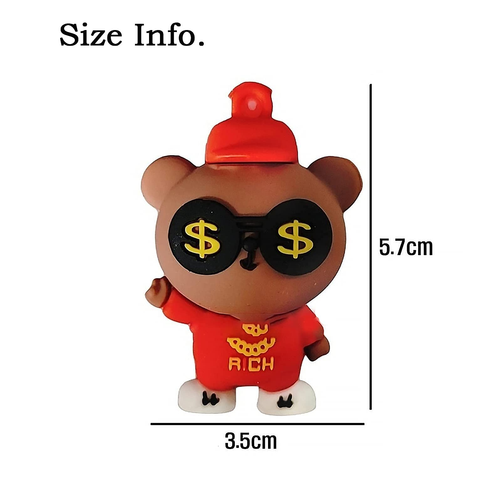 U1-Golf Tee Pretentious Bear Golf Tee Hanger - Putter Keeper-Golf Tee Holder Putter Keeper - Golf Accessories - 4 Types (Golf Tee Hanger)