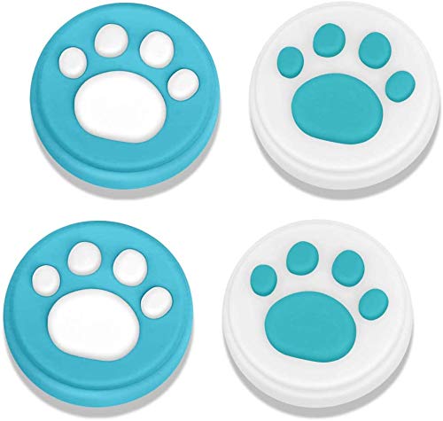 Veanic 4-Pack White Replacement Joystick Analog Thumbstick Part for Switch Lite & Switch Joy-Con Controller