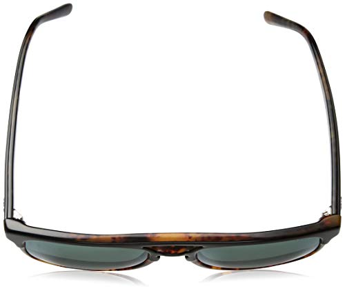 Polo Ralph Lauren Mens PH4125 Square Sunglasses, Top Black On Havana/Flash Green, 54 mm