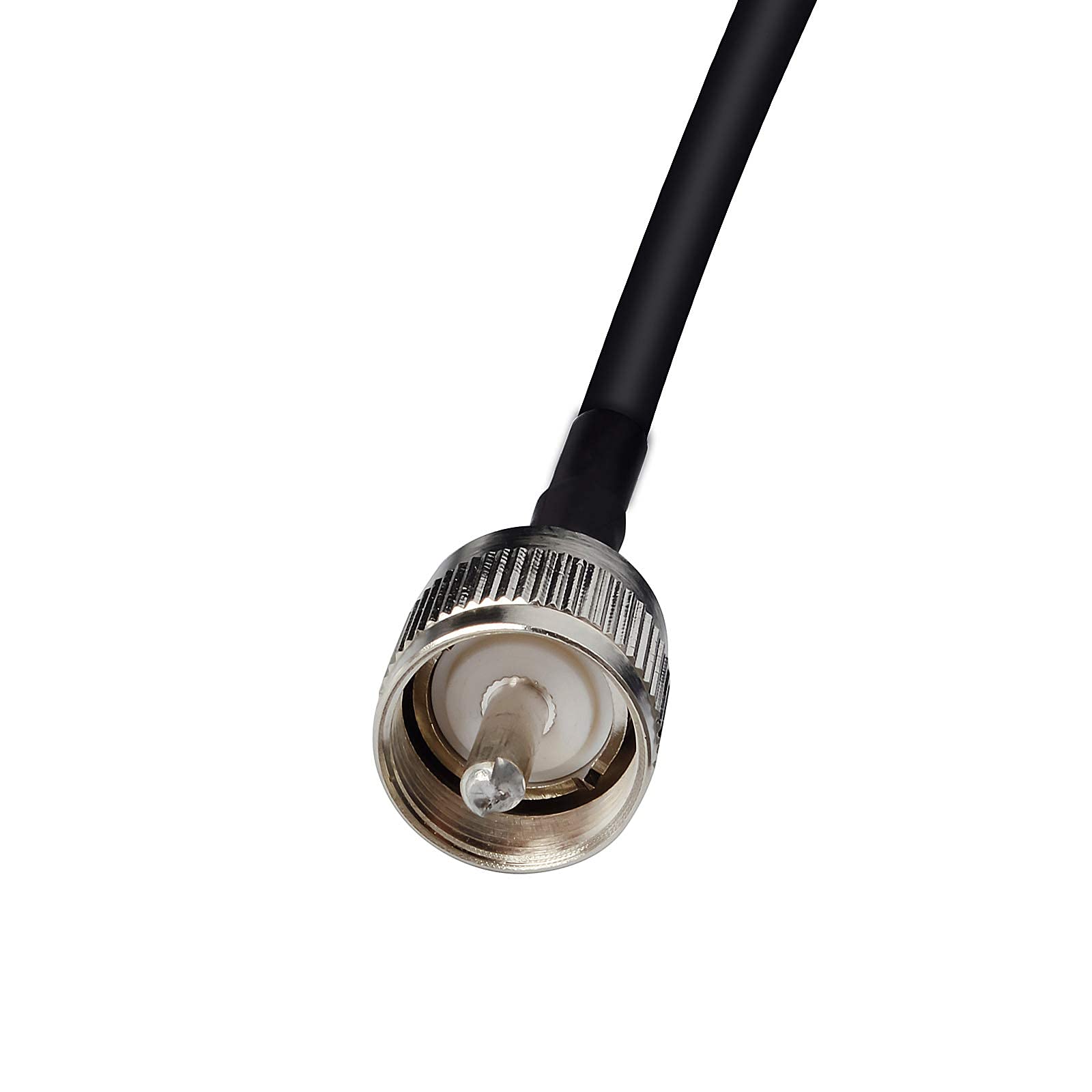 UAYESOK VHF Marine Antenna 159V Stubby Boat Antenna PL259 Connector W/16.4ft RG-58 coaxial cable, L-Mount Bracket