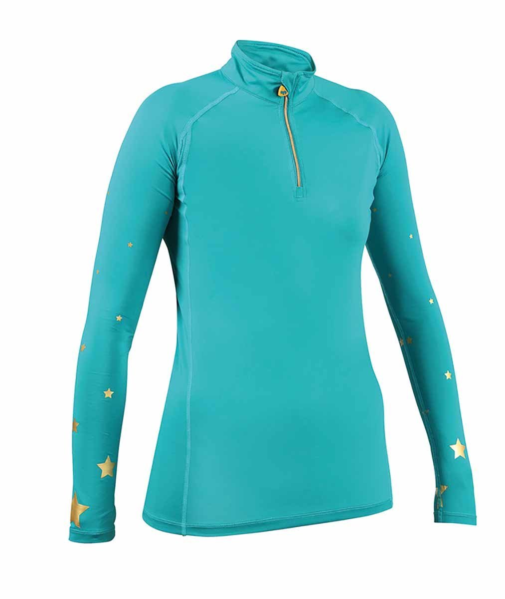 Shires Aubrion Meadowlands XC Shirt-Teal-XL