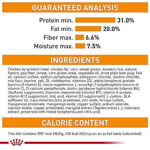 Royal Canin Hair & Skin Care Dry Cat Food, 6 lb bag
