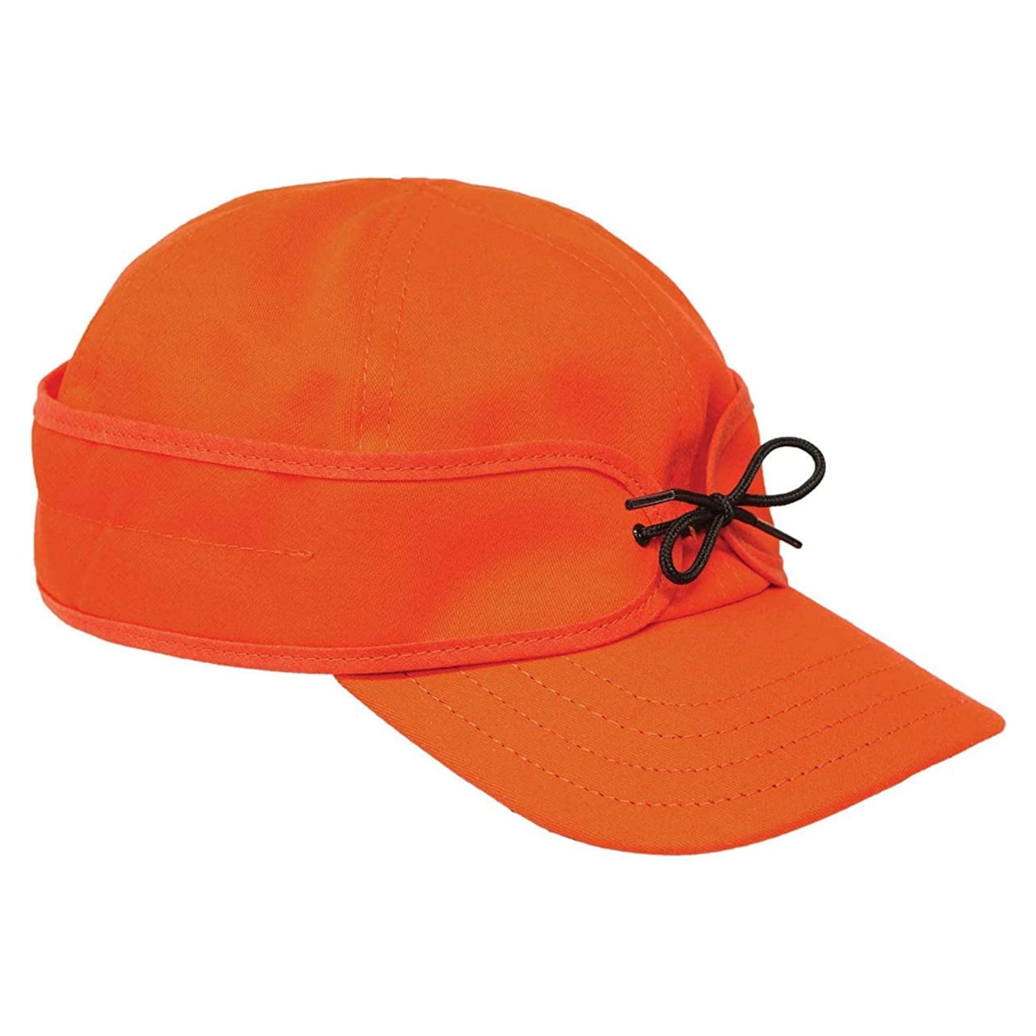 Stormy Kromer The Field Cap - Men’s Baseball Cap with Earband for Sun and Wind Protection, Unlined Blaze Orange