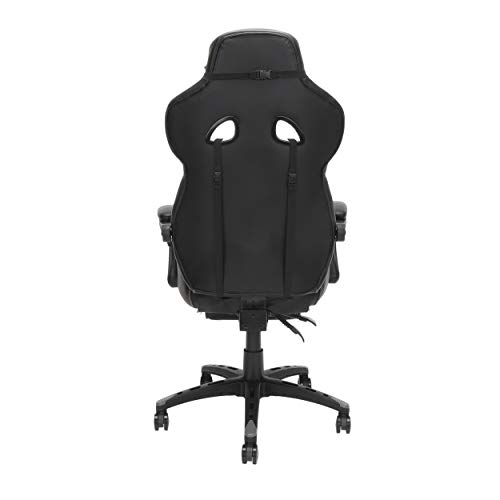 RESPAWN 110 Ergonomic Gaming Chair with Footrest Recliner - Racing Style High Back PC Computer Desk Office Chair - 360 Swivel, Adjustable Lumbar Support, Headrest Pillow, Padded Armrests - 2019 Grey