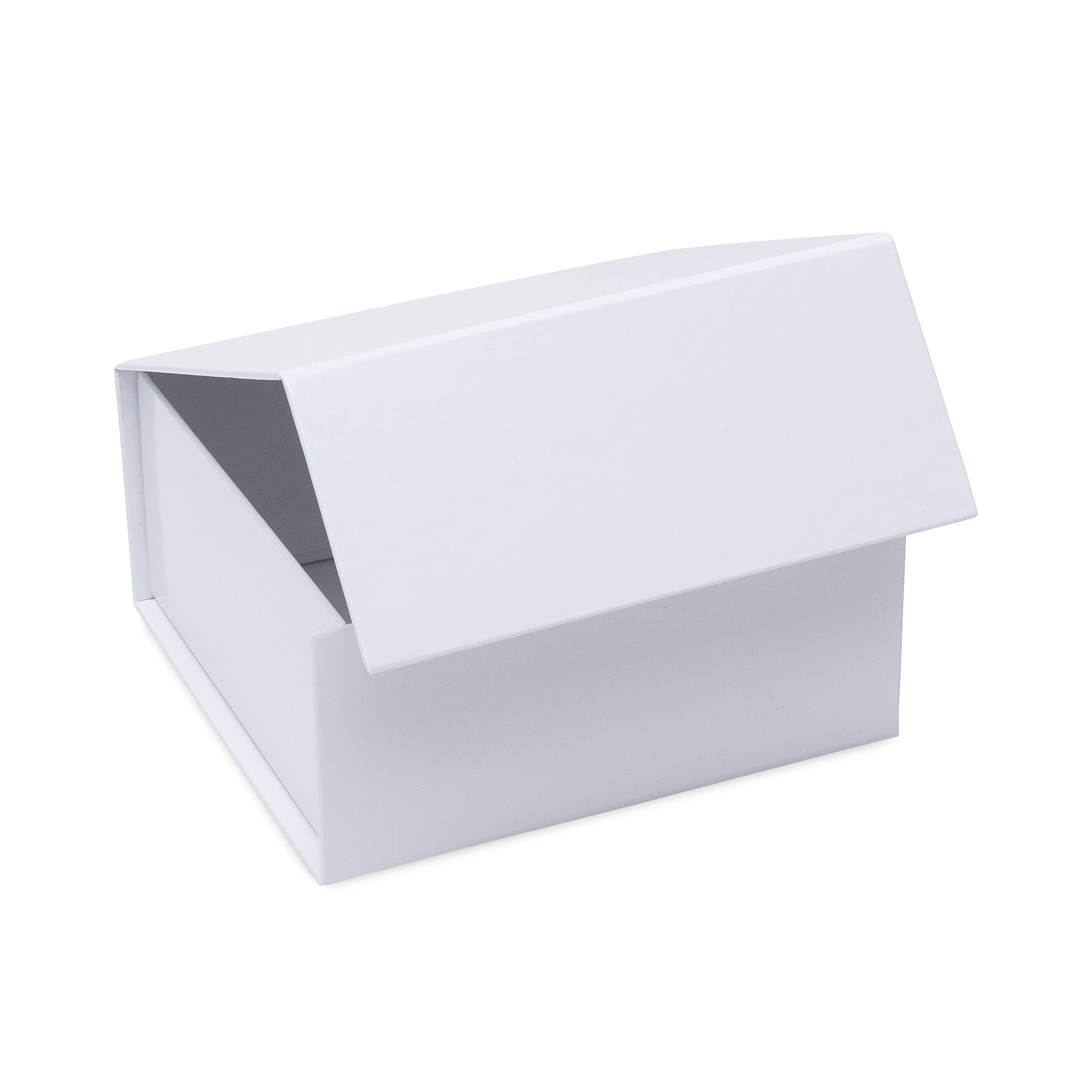 Prime Line Packaging 6x6x3 15 Pack White Magnetic Gift Box with Lid, Small Magnetic Closure Box for Presents, Wedding, Christmas, Small Business Bulk