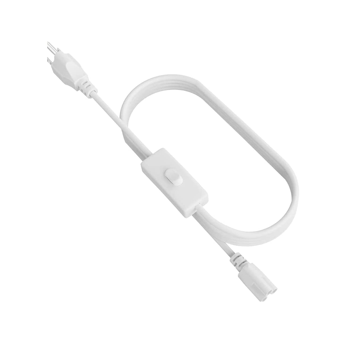 SHOPLED 5FT Plug Power Cord T5 T8 LED Tube Power Wire Cable with On/Off Switch 3 Prong PlugĀ for LED Shop Lights