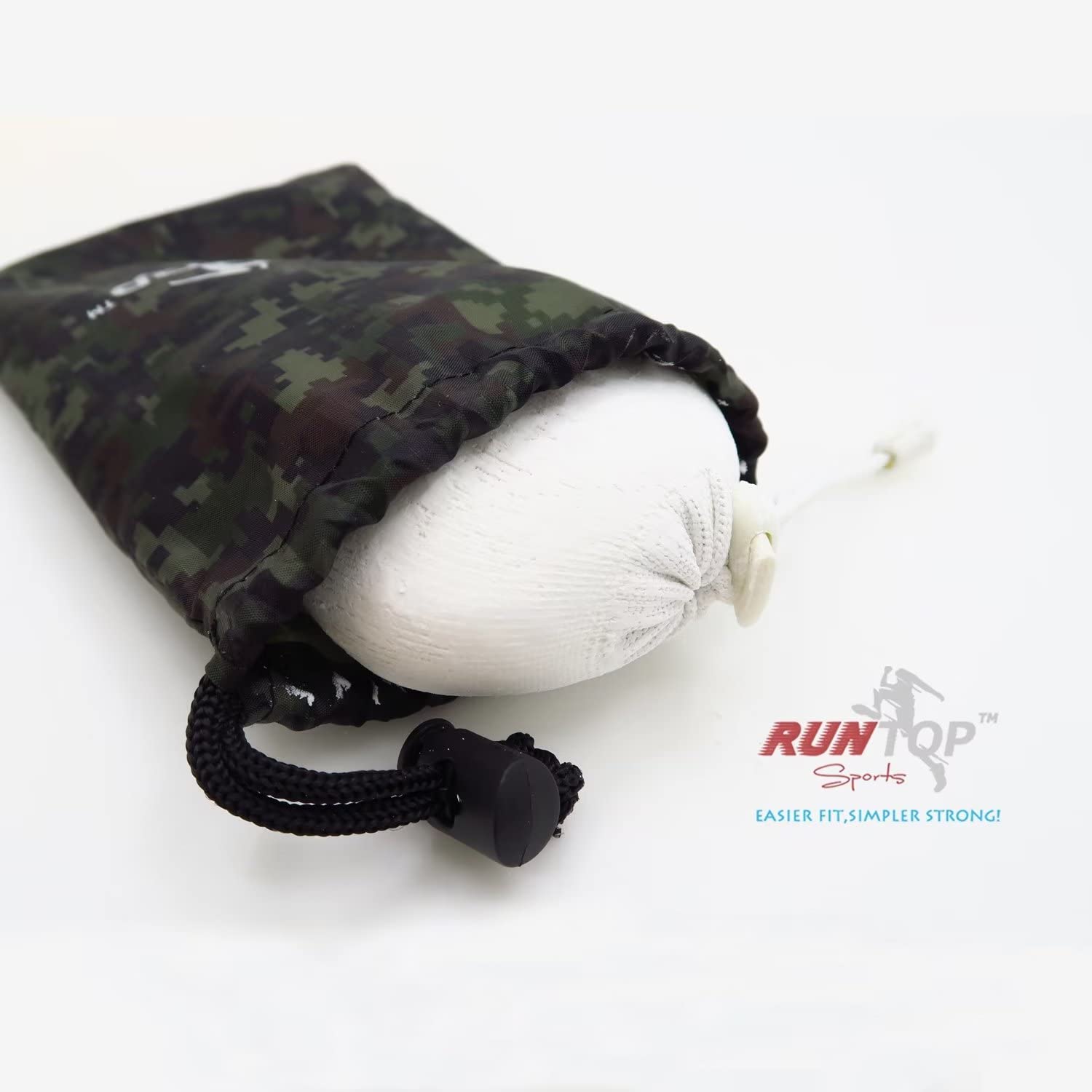RUNTOP 2.4OZ Refillable Magnesium Carbonate Powder Gym Chalk Ball Bag Sock for Weightlifting Cross Fitness Training Gymnastics Rock Climbing Deadlifting Workout Bouldering Billiards Pole Dancing