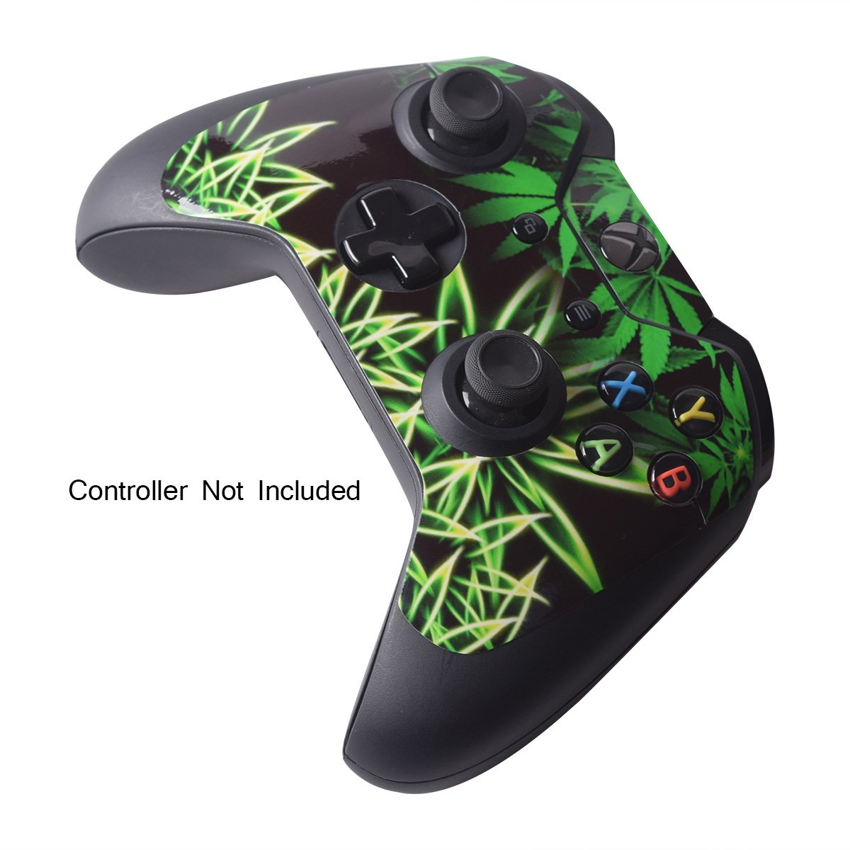 Skins Stickers for Xbox One Games Controller - Custom Orginal Xbox 1 Remote Controller Wired Wireless Protective Decals Covers - High Gloss Protector Accessories - Weeds Black