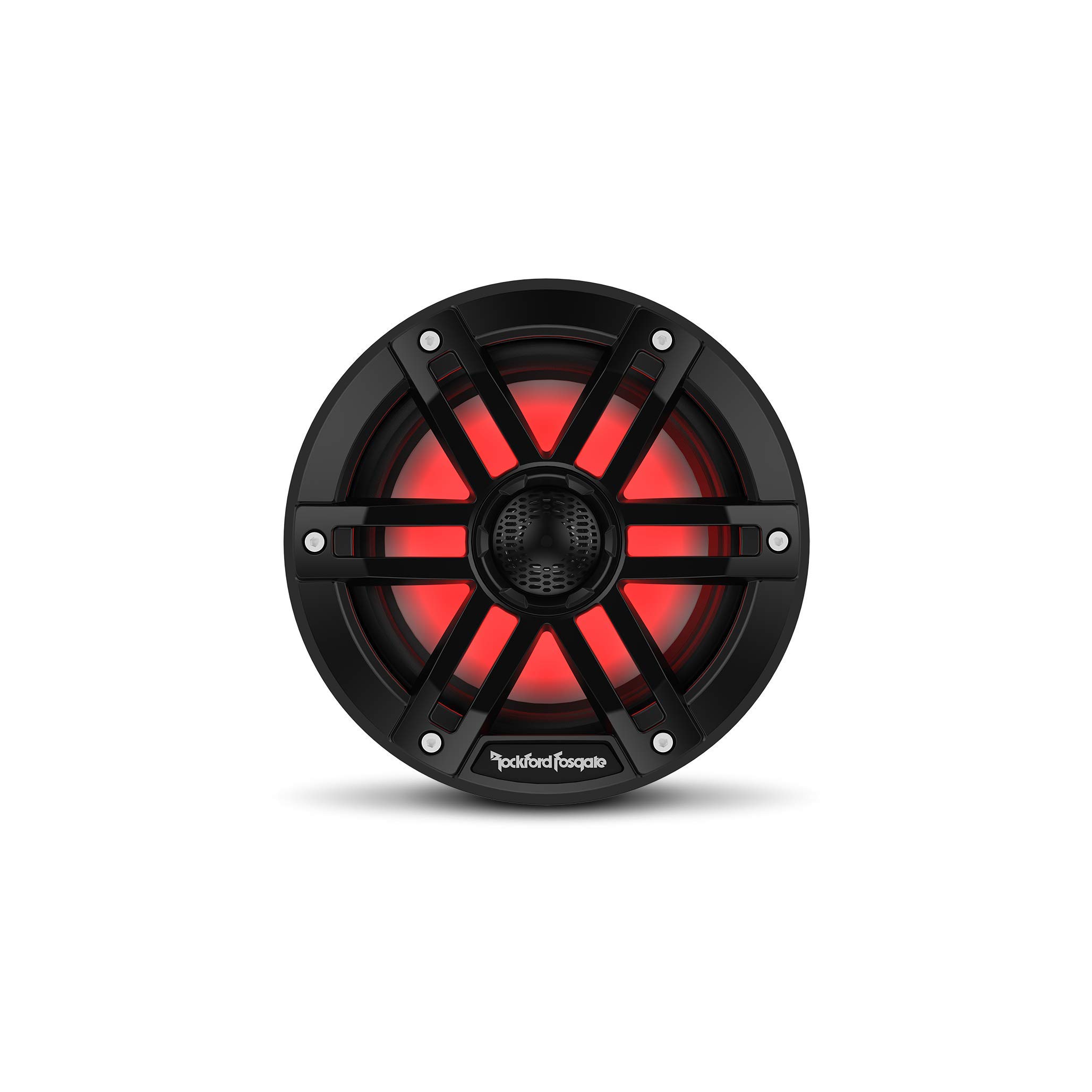 Rockford Fosgate M1-6B Color Optix 6โ 2-Way Coaxial Multicolor LED Lighted Marine Speakers - Black (Pair)