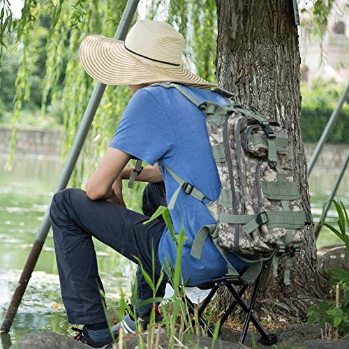 Small Folding Camping Stool, Portable Stool, Mini Portable Chair for Outdoor Camping, Walking, Hunting, Hiking, Fishing and Travel