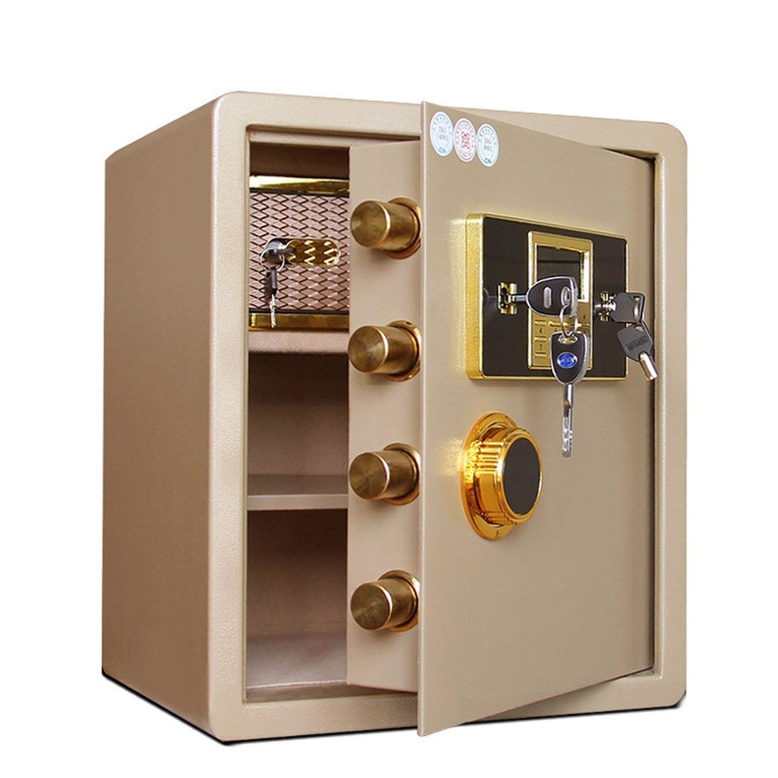 WELZIE Digital Security Safe Box, Large Home Electronic Keypad Safe, Security Safe Box, with Dial Special Own Interior Lock Box Safe, for Money and Document