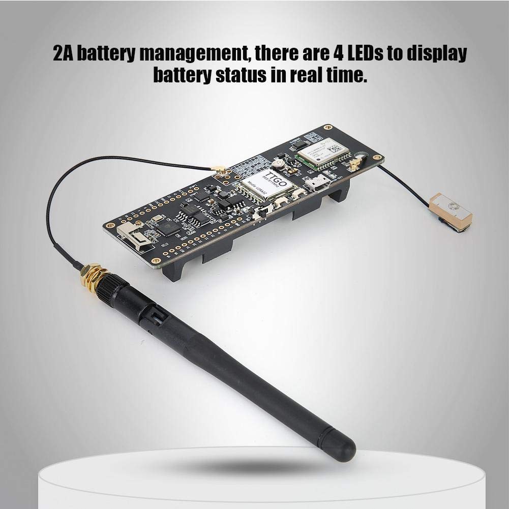 T Beam ESP32 915MHz WiFi Wireless Bluetooth Module /NEO M8N GPS Module Development Board with 4LED Indicator Light
