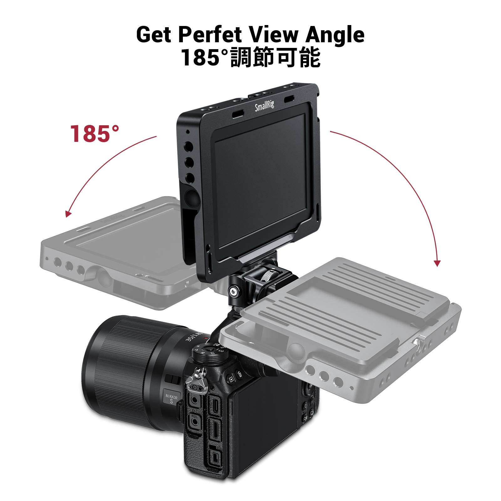 SmallRig Tilting Monitor Mount with Cold Shoe BSE2431