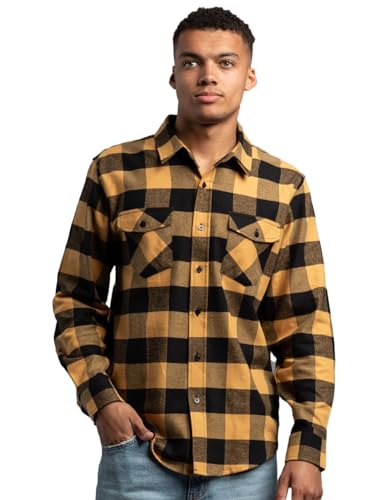 Rsq Plaid Flannel Black/Yellow
