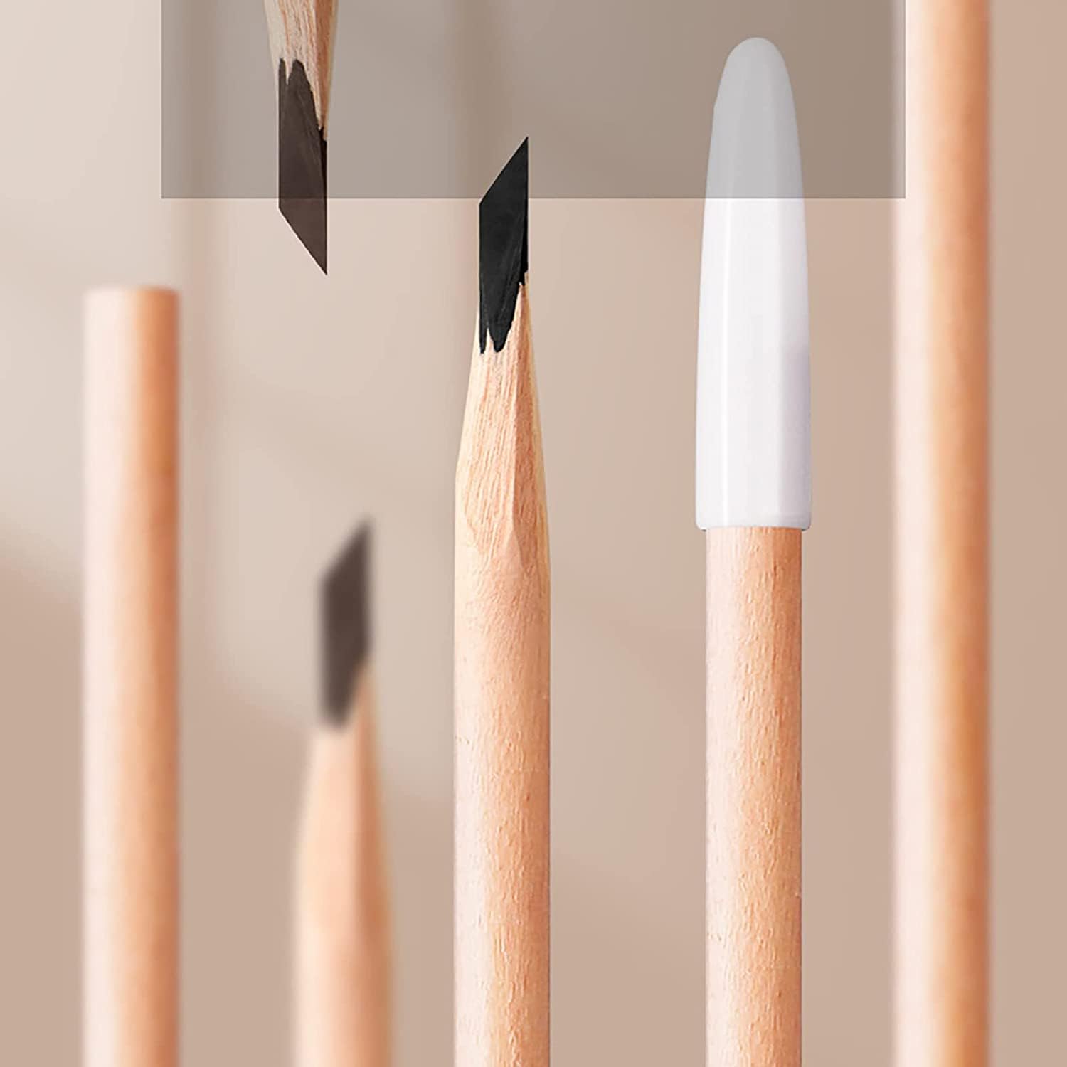 Waterproof Wooden Eyebrow Pencil, Dancroom Eyebrow Pencil, Long-lasting Water-proof Sweat-proof Wood Brow Pencil Makeup (Brown-3pcs)