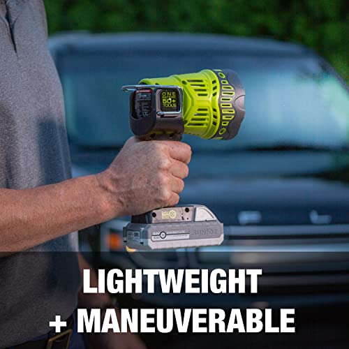 Sun Joe 24V-1500FL-CT 24V IONMAX Cordless 1500-Max Lumen LED Handheld Flashlight/Spotlight/Floodlight, 700-Yard Illumination, 90-Degree Pivot Head, Belt Hook, Tool Only, Green