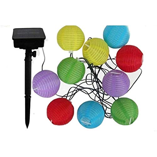 WDWL Waterproof Solar String Light Lantern, Outdoor String Lights Lantern Ball, Globe Lights Garden Courtyard Garden Party Home Decoration