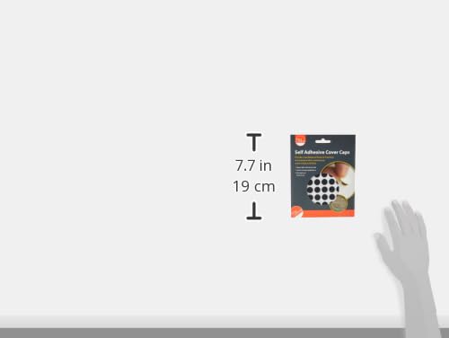 TIMco Self-Adhesive Cover Caps 13 mm - Black - (Pack 112) - COVERBL13
