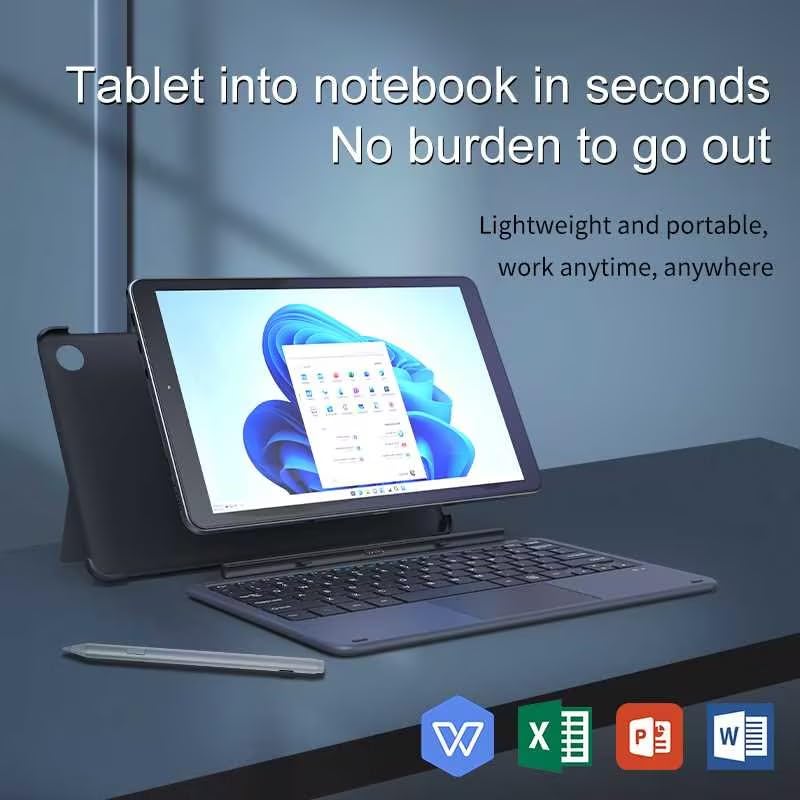 Zwide Pad 2in1 Computer Tablet with Windows 11, Ultra Slim PC with 10.5" Incell Full HD(1920x1200) Displayed by IPS Screen, N4120 Quad-Core CPU and 8GB LPDDR4 with 87% NTSC