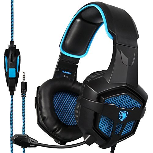 SADES SA807 Stereo Gaming Headsets Over Ear Heaphones with Microphone Noise Isolating