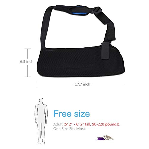 TMISHION Arm Sling Shoulder Bandage, Shoulder Immobilizer for Broken Broken Arm, for Broken Arms for Adult Wrist, Elbow, Shoulder Injury