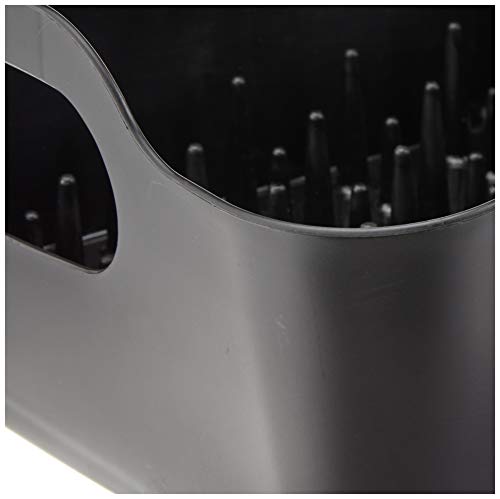 Umbra Tub Dish Drying Rack β Lightweight Self-Draining Dish Rack for Kitchen Sink and Counter at Home, RV or Motorhome, Smoke
