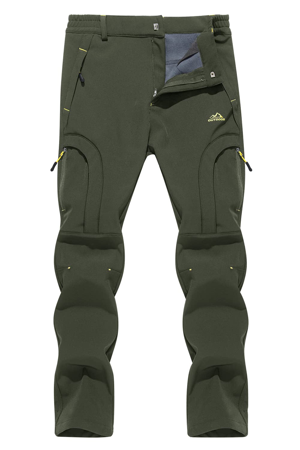TACVASEN Mens Snow Pants Snowboard Pants Winter Pants Waterproof Pants Ski Pants Outdoor Pants Fleece Pants Skiing Pants