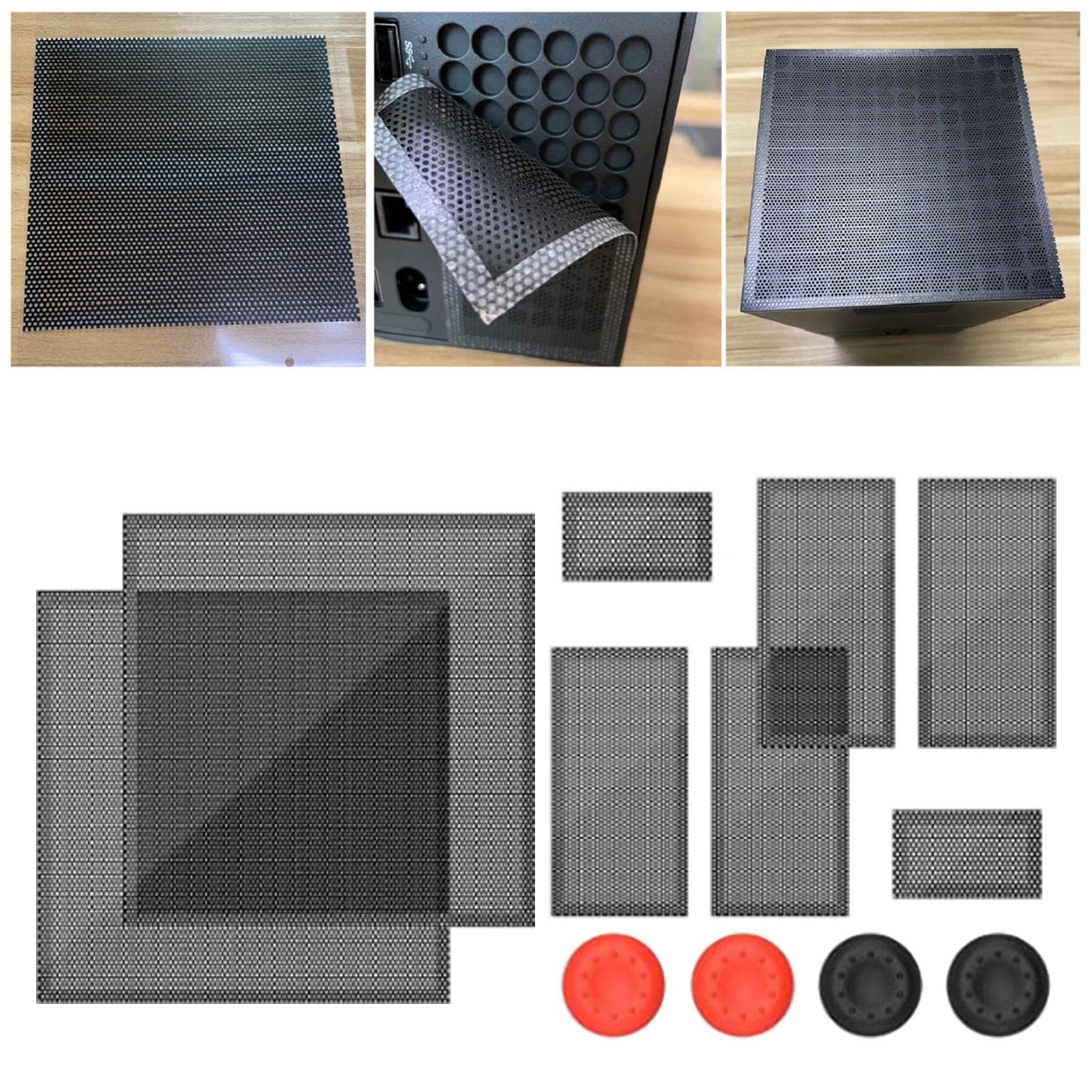 Vent Dust Filter Cover, Dust Proof Anti-Dust Nets Protector Covers Suit for Series x Game Console, Easy Cleaning - 2 Set DustProof Suit