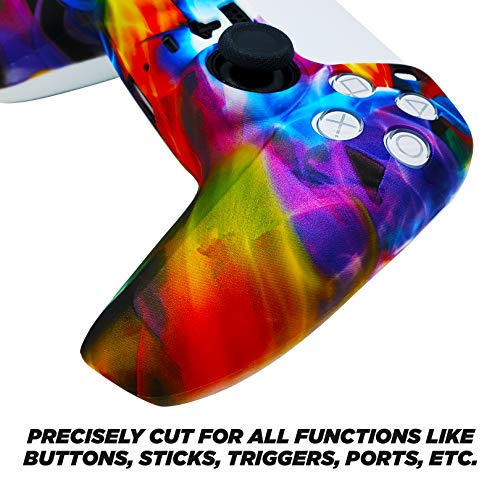 PS5 Silicone Gel Grip Controller Cover Skin Protector (ps5 Force) Compatible for Sony Playstation 5, Compatible for Playstation 5 Accessories, Wireless Controller Protector Covers, PS5 Skin