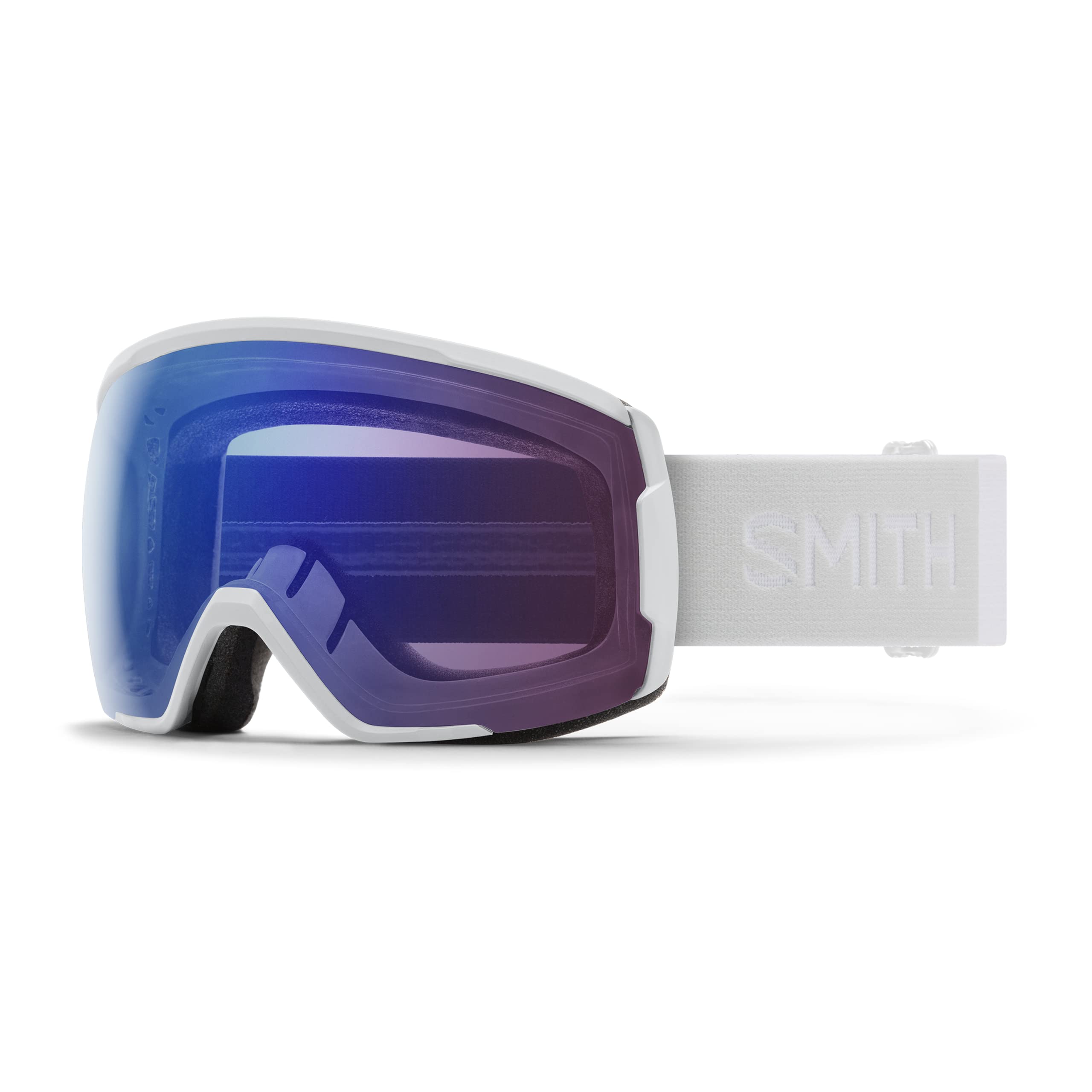 SMITH Proxy Asia Fit Snow Goggle - White Vapor | ChromaPop Photochromic Rose Flash