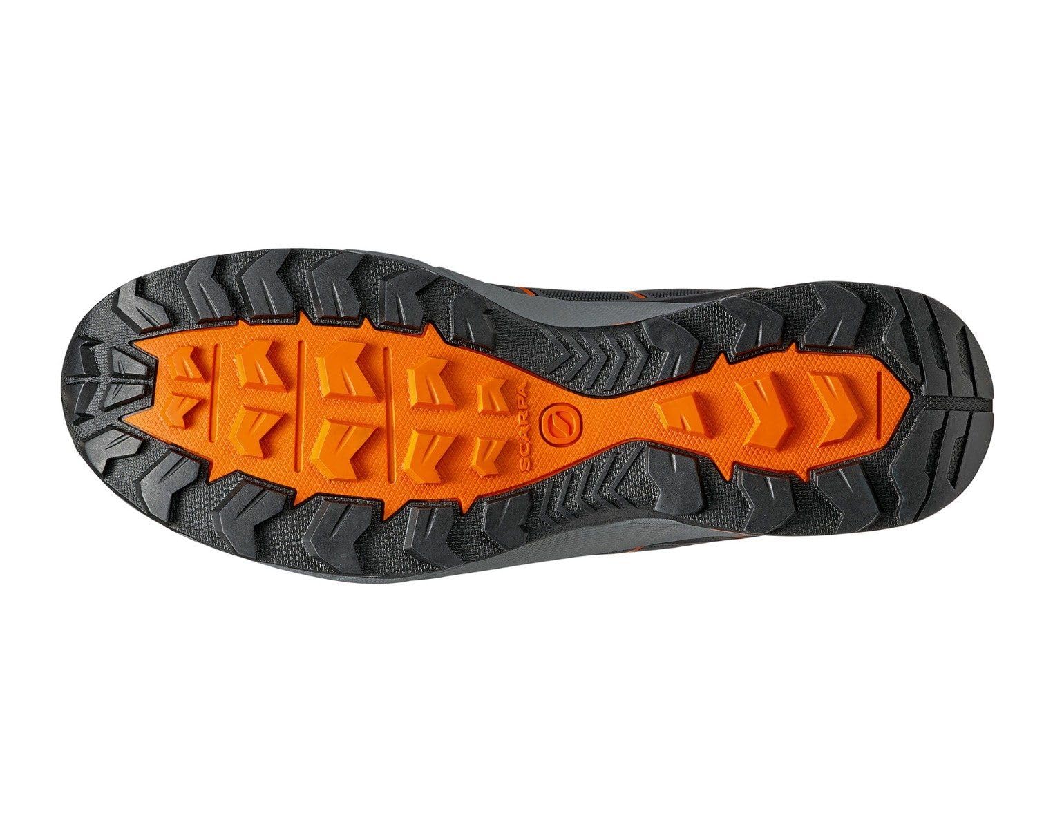 SCARPA Men's Maverick Mid GTX Waterproof Gore-Tex Lightweight Boots for Backpacking and Hiking - Iron Grey/Orange - 9.5-10