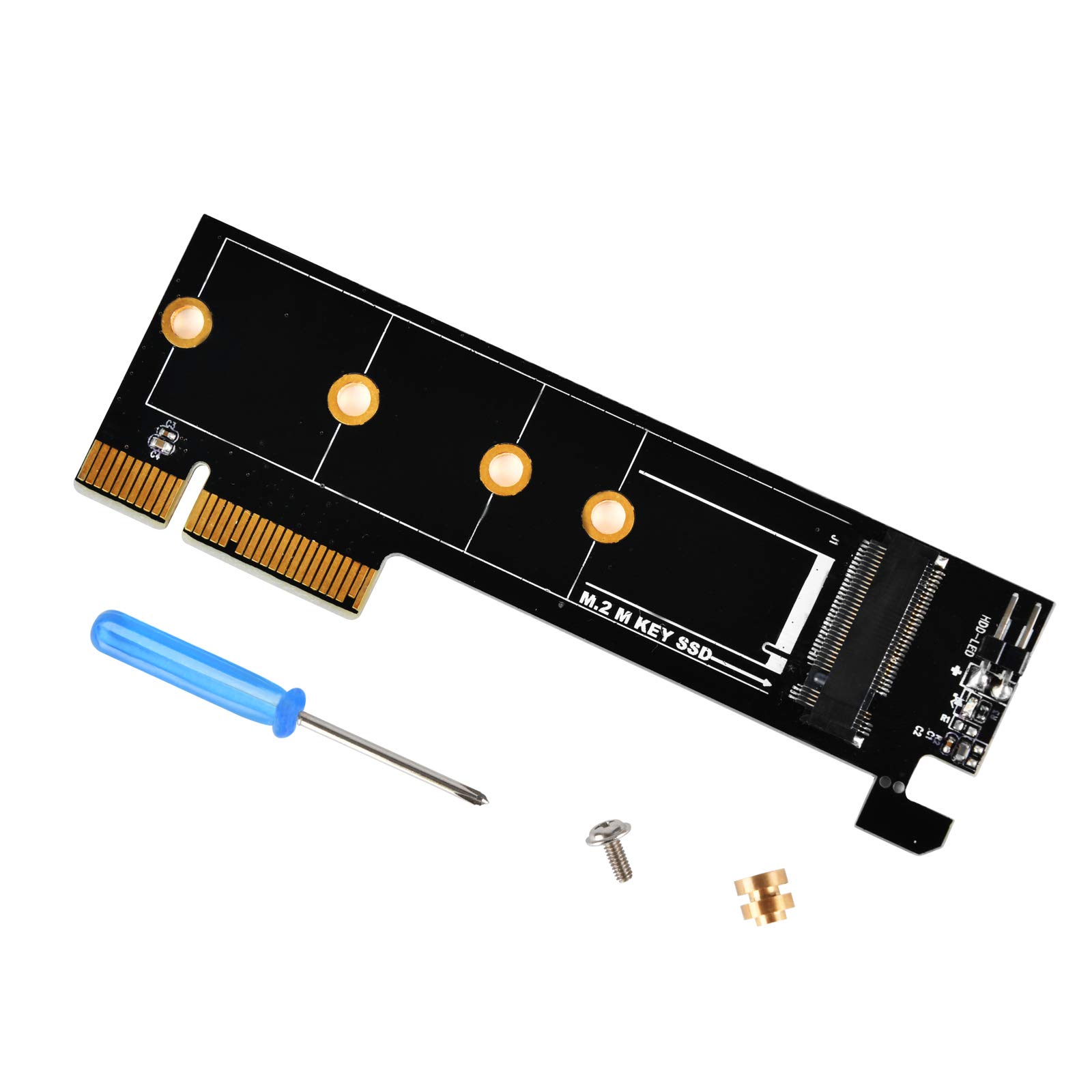 SilverStone Technology 1U M.2 M Key PCIe NVMe Adapter to PCIe X4 ECM25