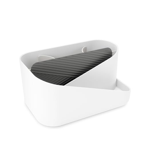 Umbra Glam Cosmetic and Accessory Organizer, Hair Tool, White