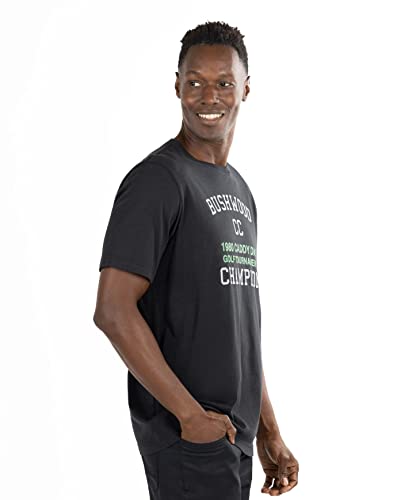 TravisMathew Men's Bushwood 2.0 T-Shirt, Black, XL