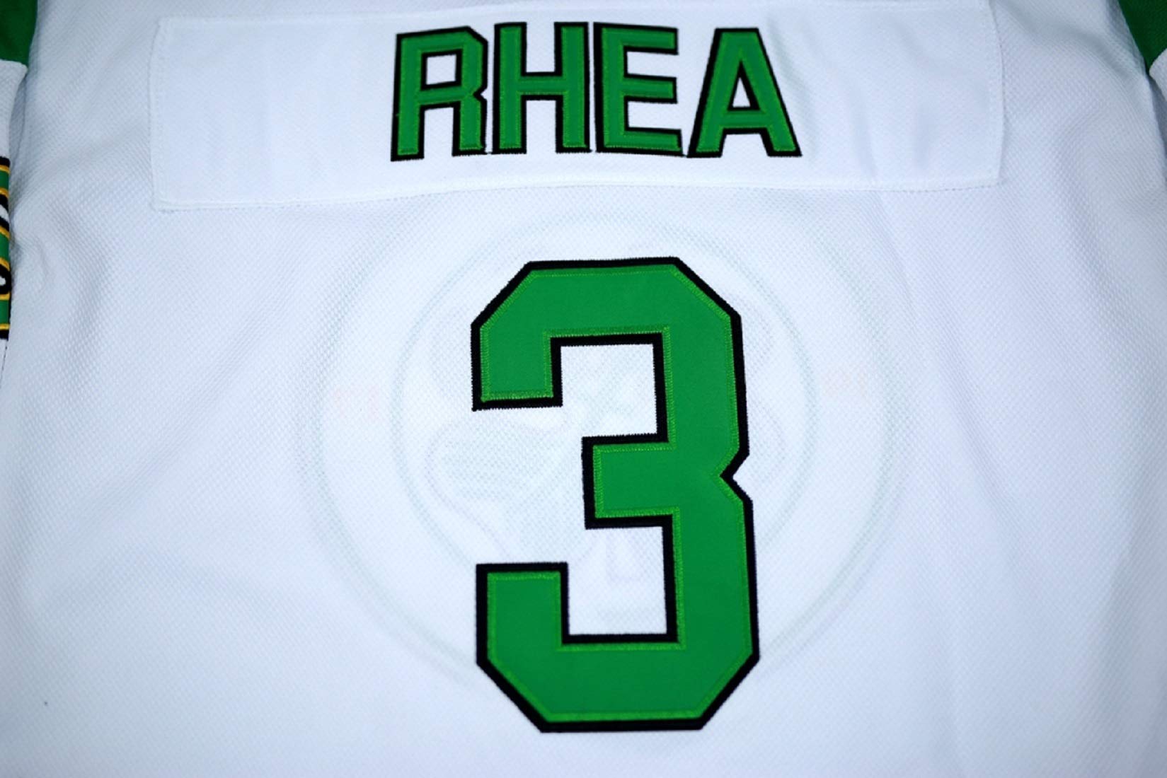 Ross The BOSS Rhea ST John's Shamrocks Hockey Jersey with EMHL Patch Stitch (38, White)
