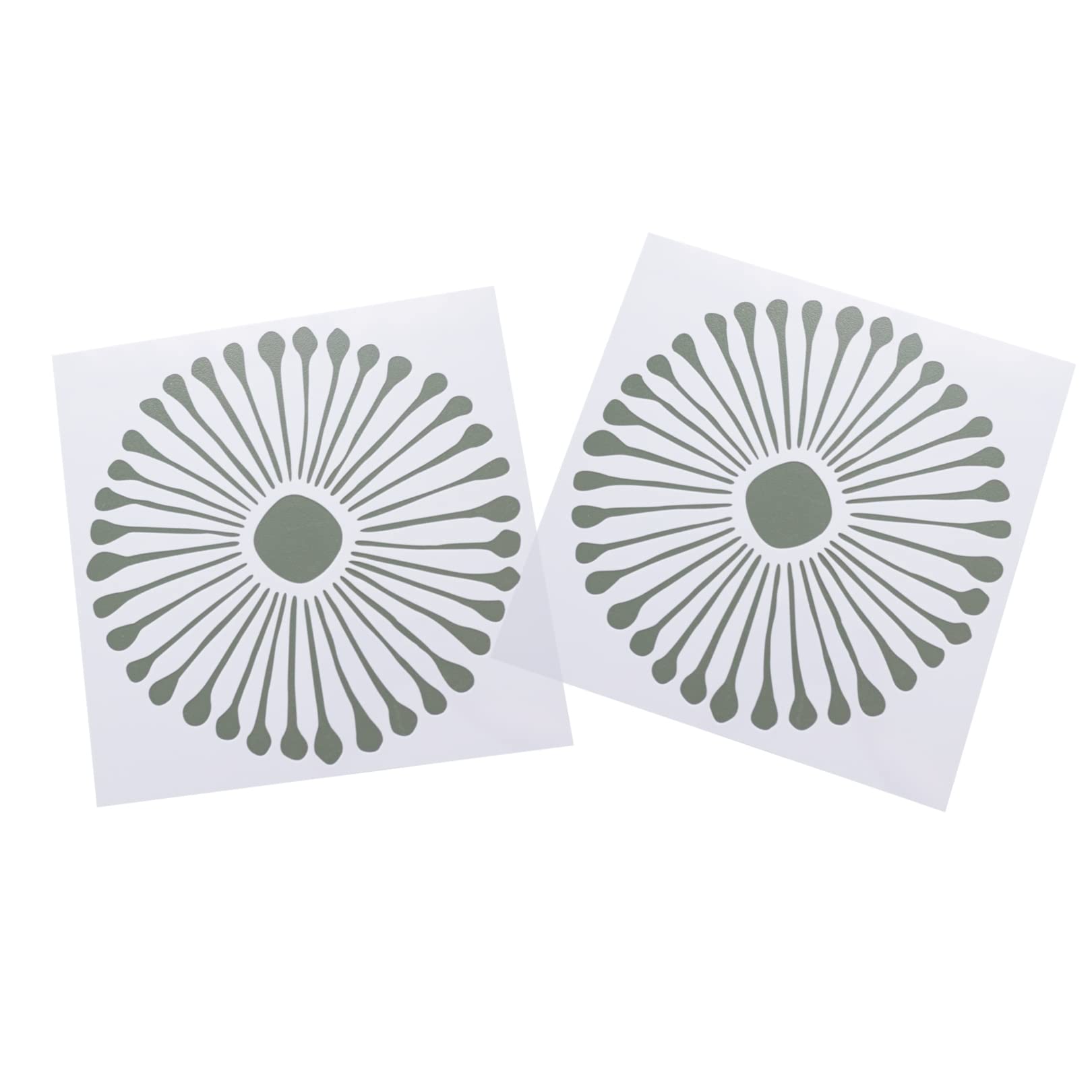 Reusable Tile Stencil 12x12 (2 Pack) | Large Floor Stencils for Painting Floors 12x12 | Wall Stencils for Painting | Concrete Stencils for Patio | Boho Stencil | Paint Stencils for Walls and Floors