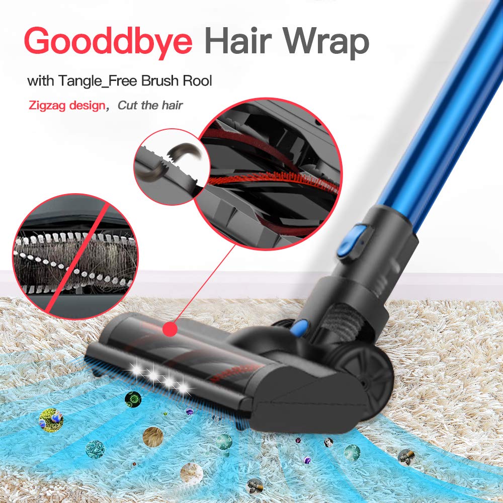 Proscenic P10 Cordless Vacuum Cleaner, 22000Pa Powerful Suction, Led Touch Screen, 4 Adjustable Suction Modes, 4-in-1 Stick Handheld Vacuum