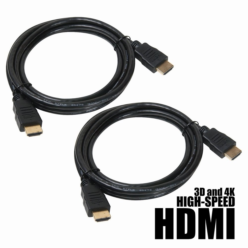 PowerBridge TWO-PRO-H2 Dual Outlet Recessed In-Wall Cable Management System and Two 10-Foot High-Speed HDMI Cables (Latest Standard) Bundle