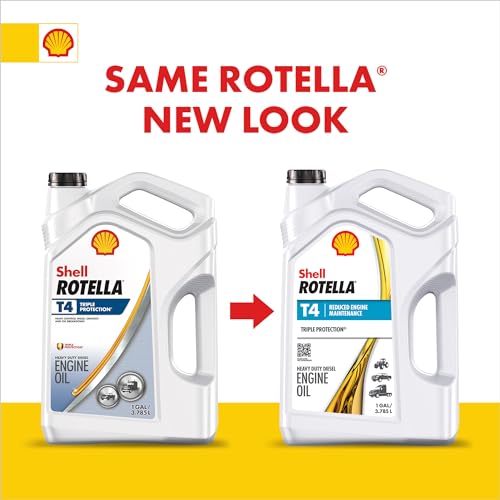 Shell Rotella T4 Triple Protection Conventional 15W-40 Diesel Engine Oil (1-Gallon, Case of 3)