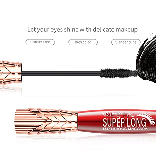 Yanquina Mascara, Yanqina Super Long Mascara, 4D Waterproof And Sweat Proof Mascara-Super Long Luxurious Mascara, 4D Long Curling Hold Makeup Mascara, 4D Stereo Lengthening Mascara (2)