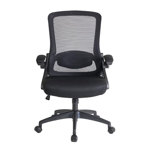 RIGHTPARTS Ergonomic Office Desk Chair,Mesh High Back Computer Chair with Adjustable 3D Headrest & Lumbar Support & Flip-Up Arms Executive/Home/Study/Work Office Desk Chairs(Black+ Gray)