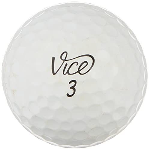 Vice Golf Ball Mix - 100 Near Mint Quality Used Golf Balls (AAA Pro Pro Soft Tour Drive GolfBalls), White (100PK-Vice-3)