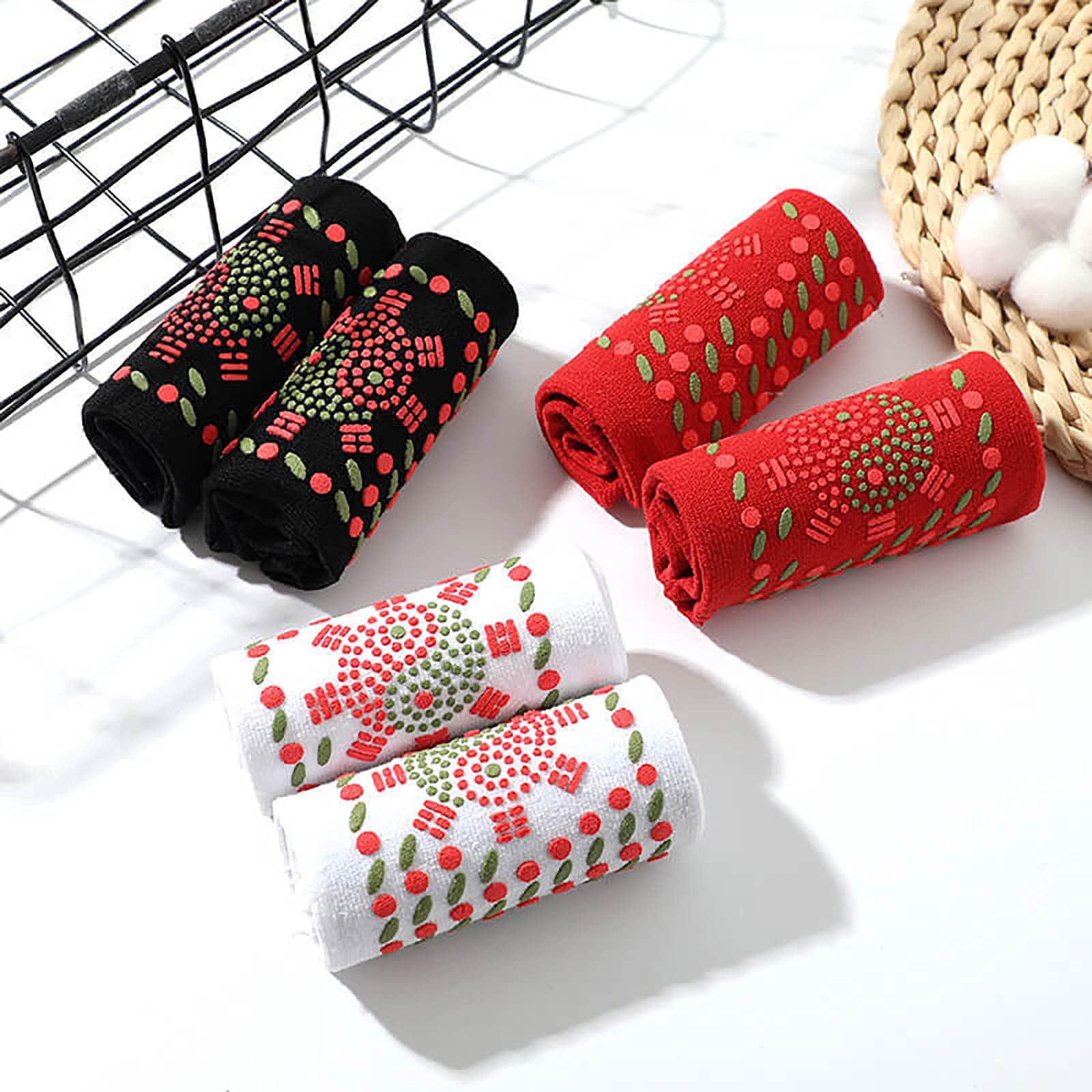 WMQPNNS Heated Comfortable Pairs Tourmaline Socks Winter Warm Magnetic Self-heating 3 Socks
