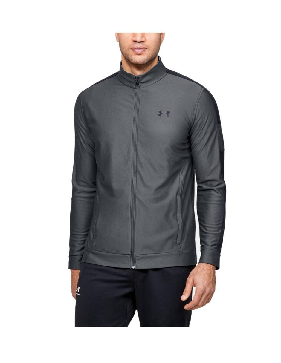 Under Armour Men's UA Twister Full Zip Track Jacket 1347293 (Pitch Gray / Black - 012, Large)