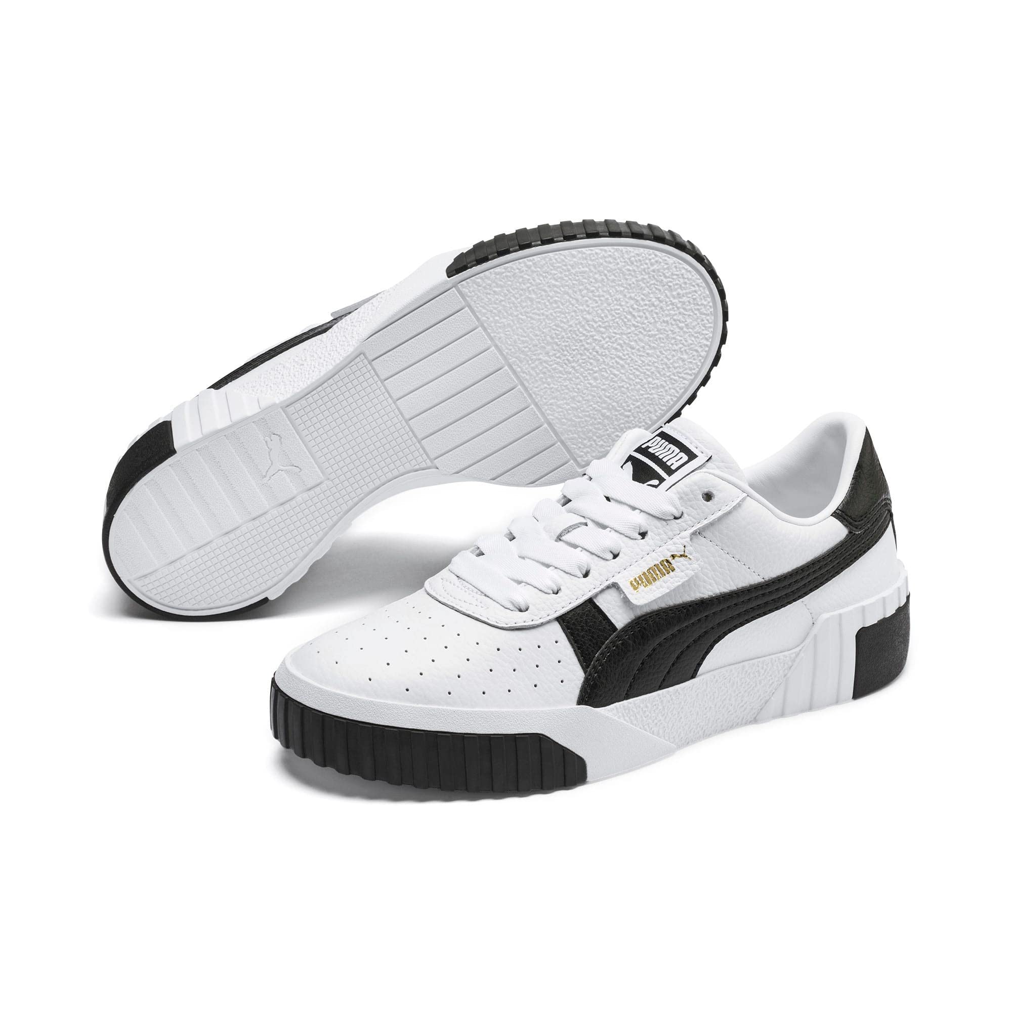 PUMA Women's Cali WN's Trainers, White Black, 7