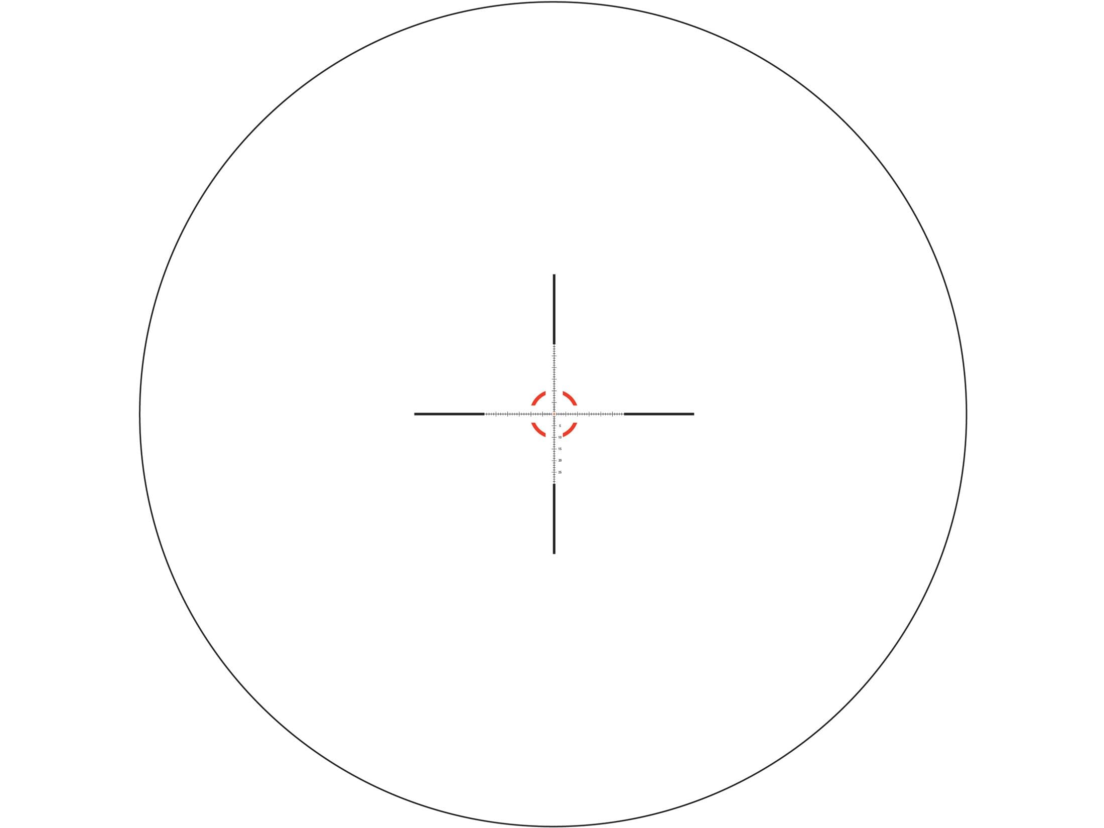 Trijicon VCOG VC18 1-8x28mm Rifle Scope, 34 mm Tube, First Focal Plane, Black, Red VC18-C-2400001