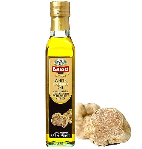 White Truffle Oil | LARGE SIZE 8.5oz (250 ml) | High Concentrate | Great for Pasta, Pizza, Risotto, or any of your favorite recipes. (8.5 Fl Oz (Pack of 1))