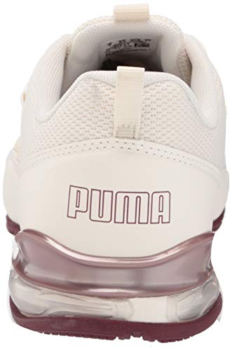 PUMA womens 19495301 Running Shoe, Whisper White-rose Gold-burgundy, 9 US